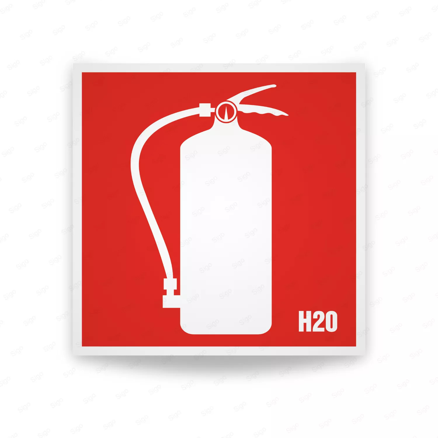 Rótulo Contra Incendios - Extintor H20 | Cod. CI-006