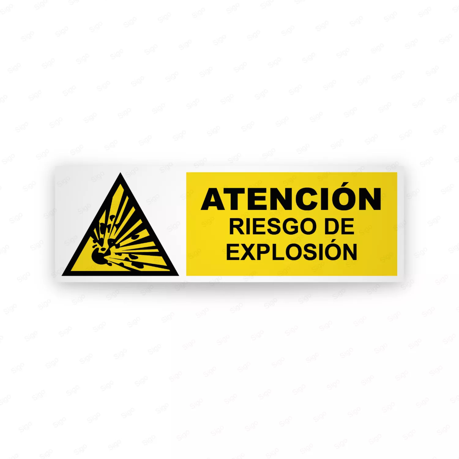 Rótulo de Atención - Atención riesgo de explosión| Cod. AD-229
