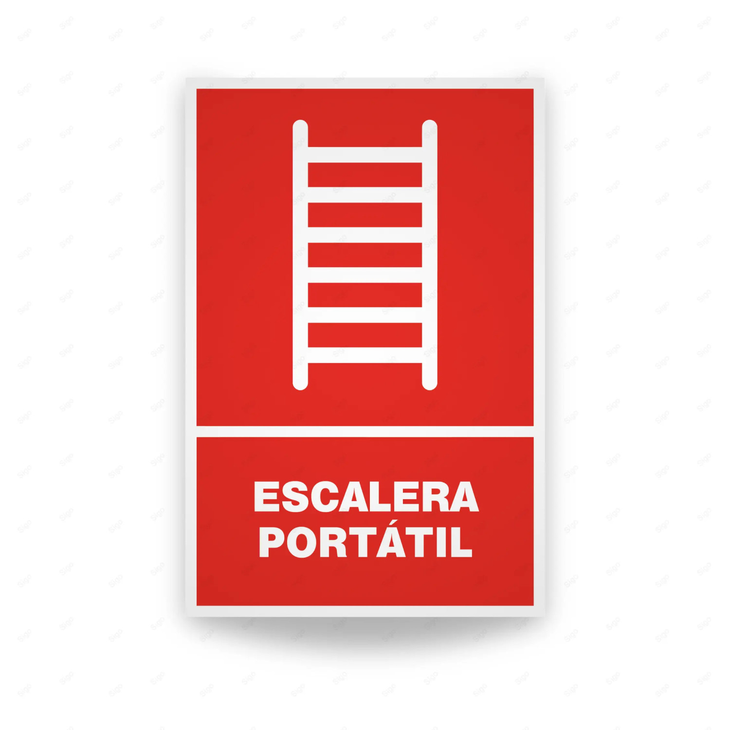 Rótulo Contra Incendios - Escalera portátil | Cod. CI-130