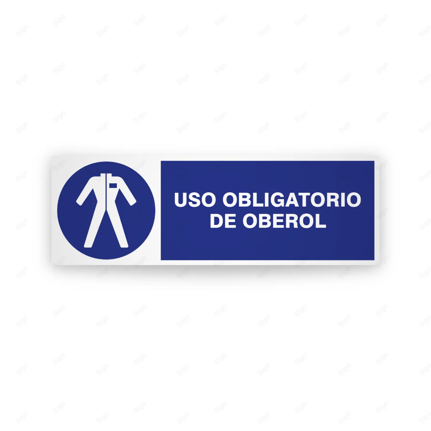 Rótulo de Obligación - Uso obligatorio de oberol| Cod. OB-200