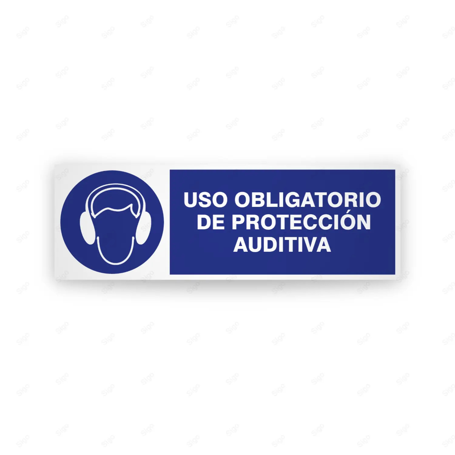 Rótulo de Obligación - Uso obligatorio de proteccion auditiva | Cod. OB-203