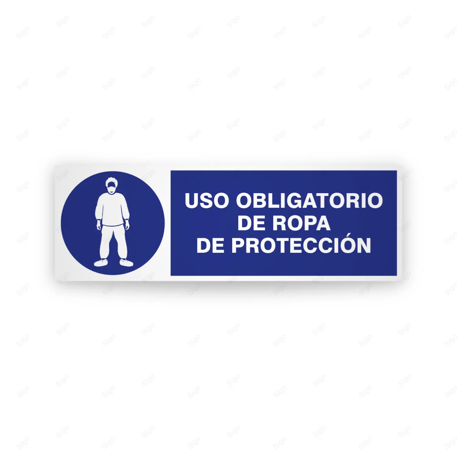 Rótulo de Obligación - Uso obligatorio de ropa de protección| Cod. OB-260