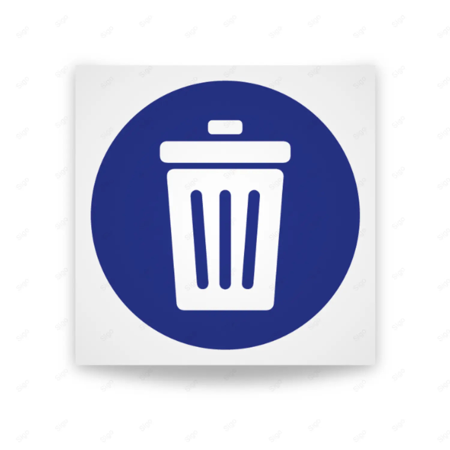 Rótulo de Obligación - Deposito general de basura | Cod. OB-043