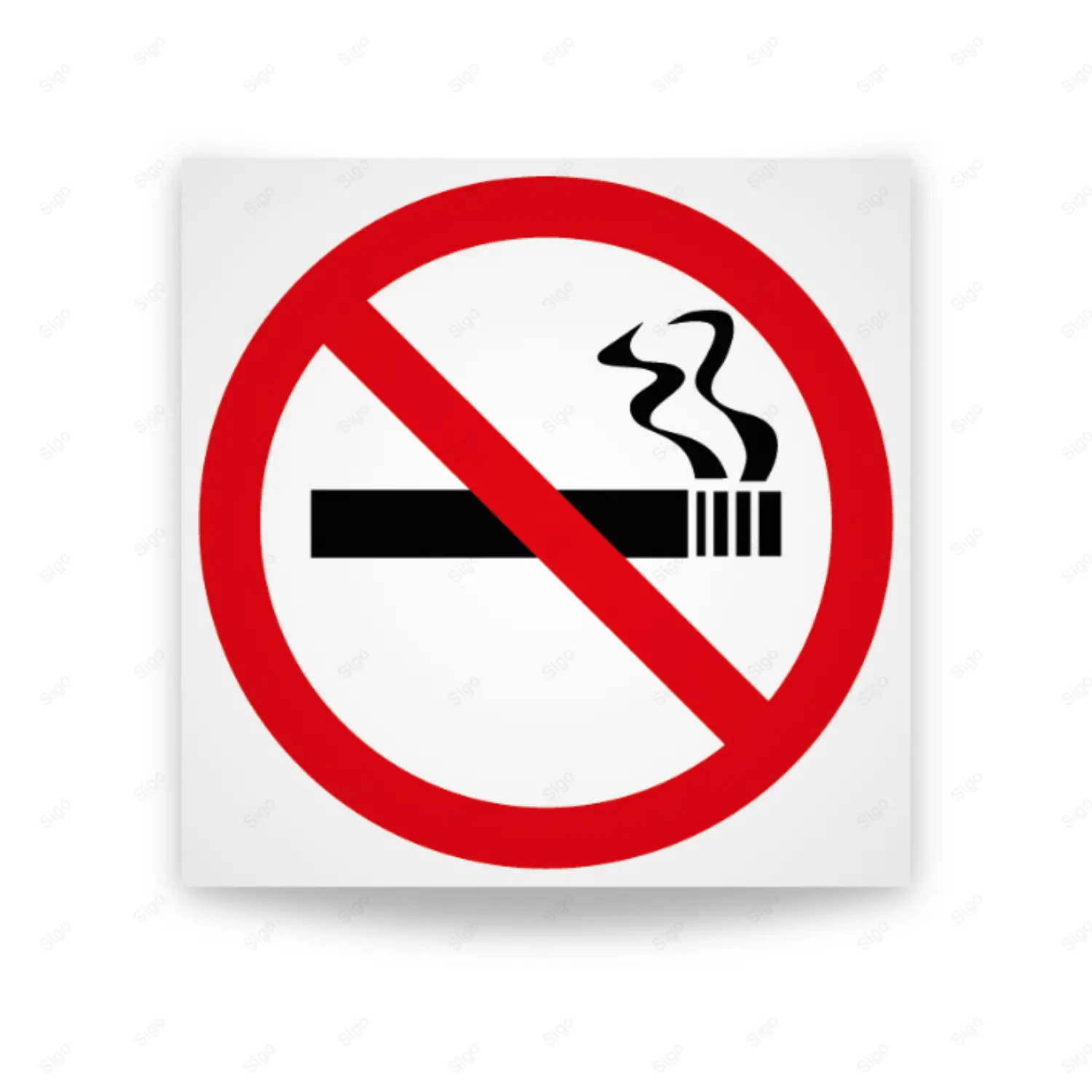 Rótulo de Prohibición - Prohibido fumar | Cod. PR-001