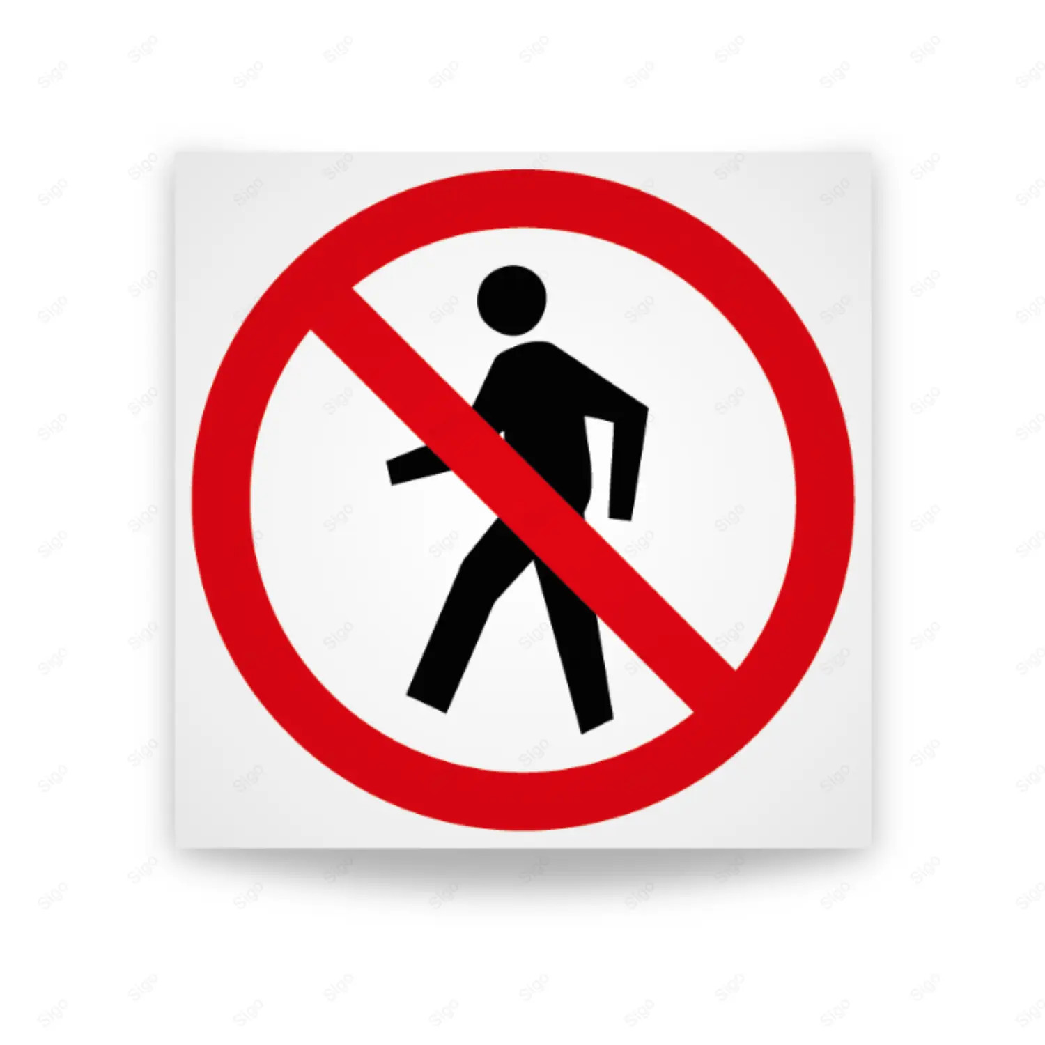 Rótulo de Prohibición - Prohibido el paso a personas no autorizadas | Cod. PR-029