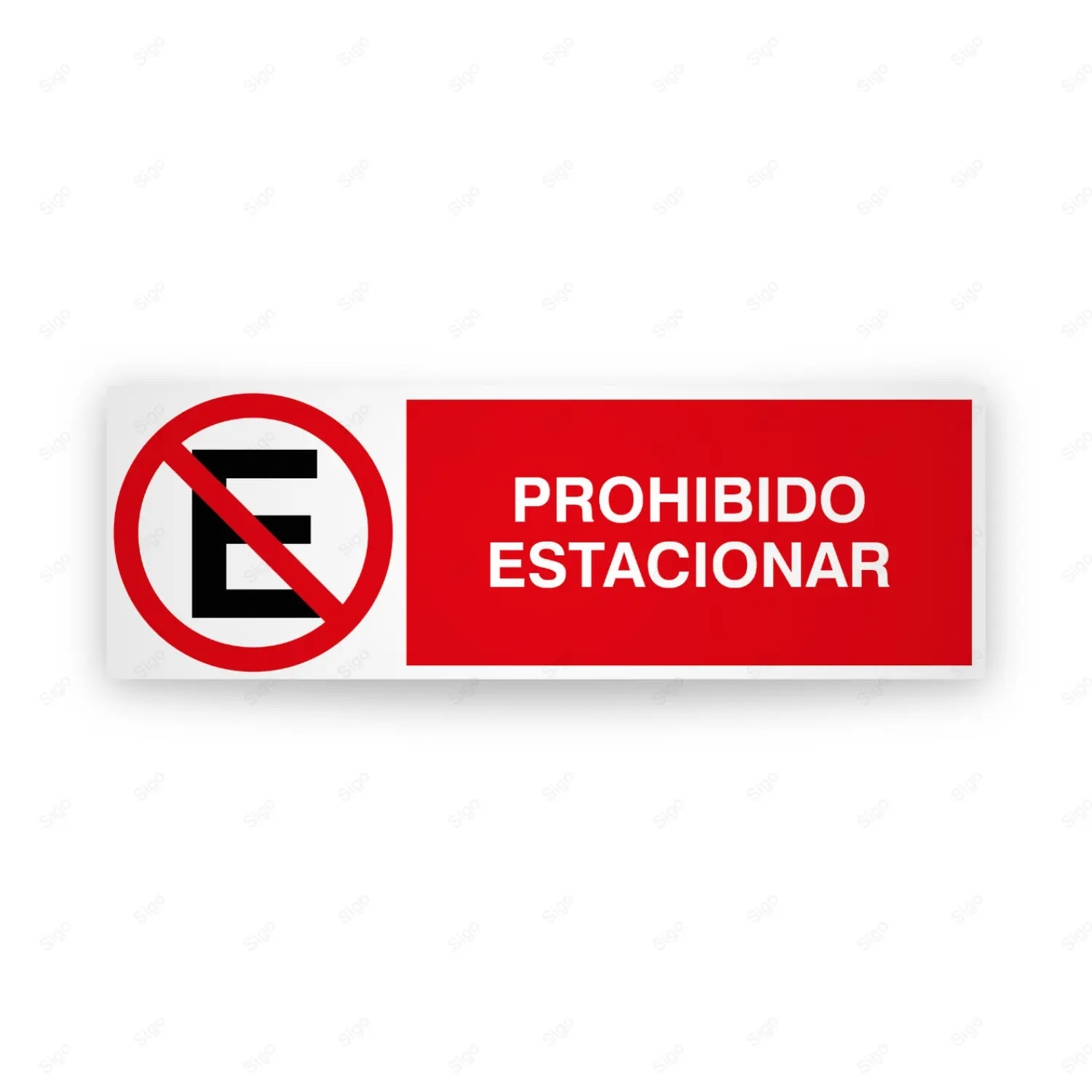 Rótulo de Prohibición - Prohibido estacionar | Cod. PR-205