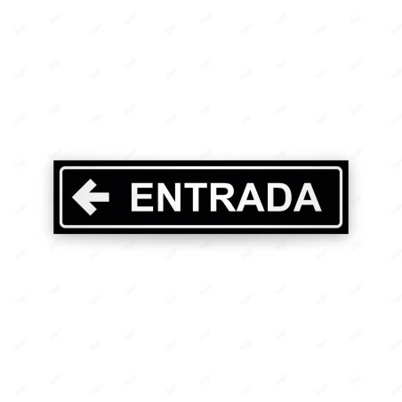 Rótulo Vial Direccional para Sótano o Estacionamientos - Entrada Flecha ...