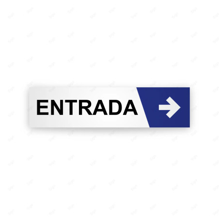 Rótulo Vial Direccional para Sótano o Estacionamientos - Entrada Flecha ...