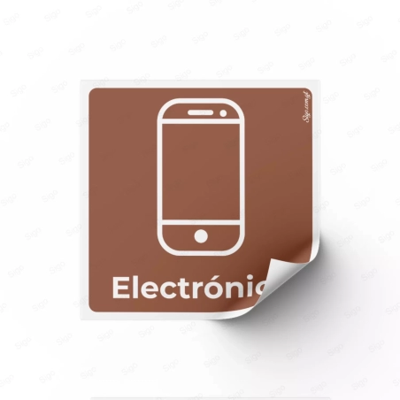 Rótulos de Reciclaje - Sticker Reciclaje de Electrónico | SIGO