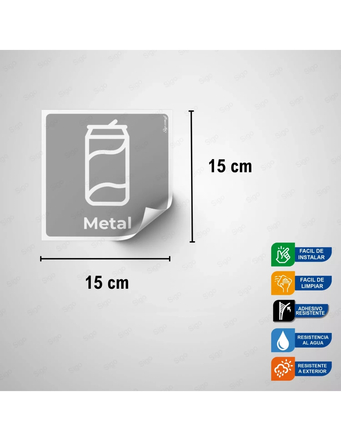 Sticker Reciclaje | Metal