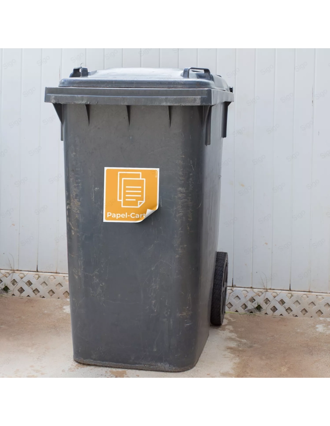 Rótulos de Reciclaje - Sticker Reciclaje de Papel Cartón | SIGO