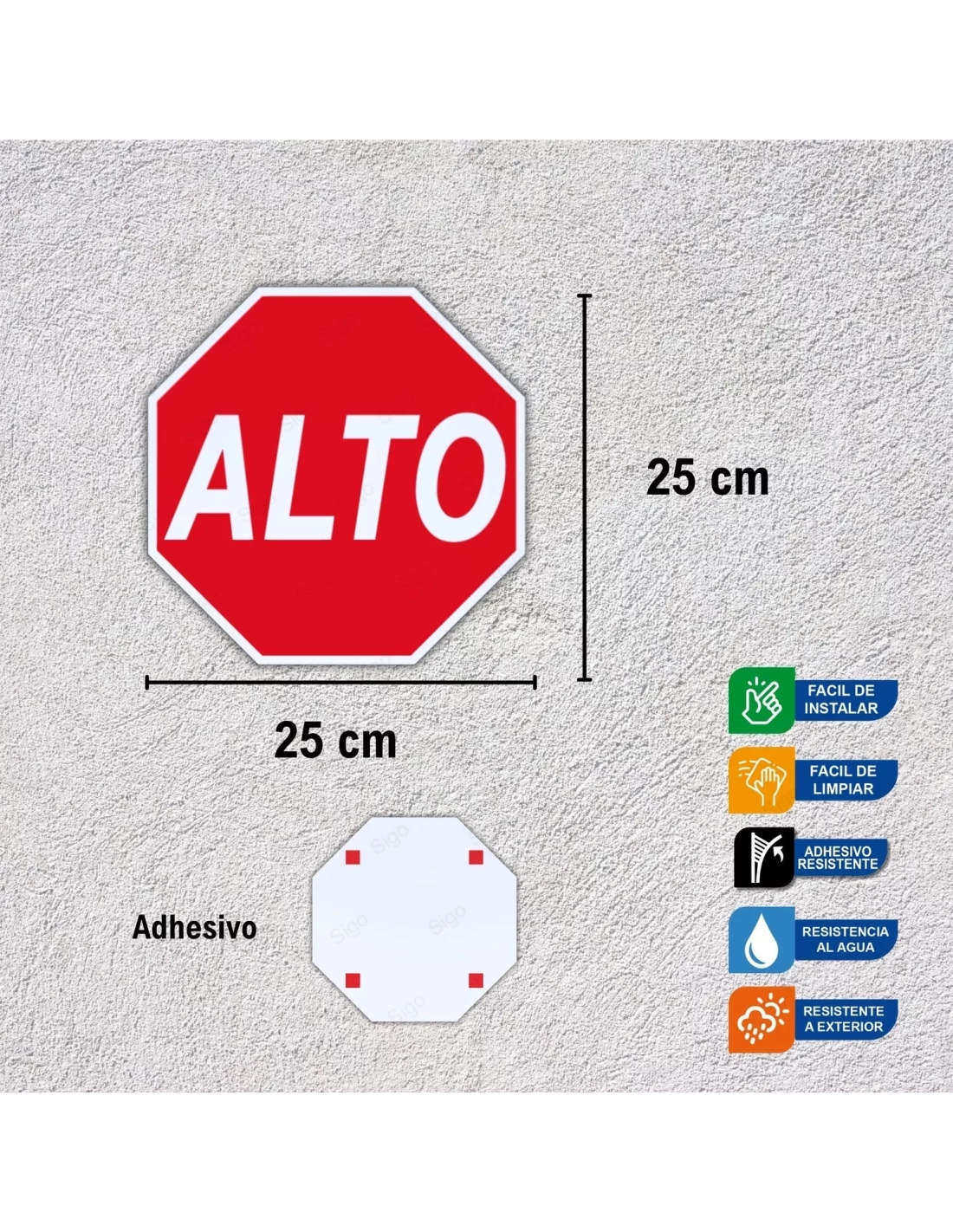 Rótulo Alto Pequeño