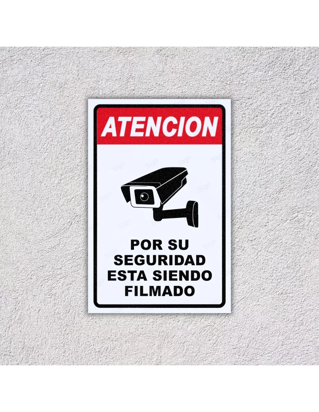 Rótulo Cámara de Seguridad