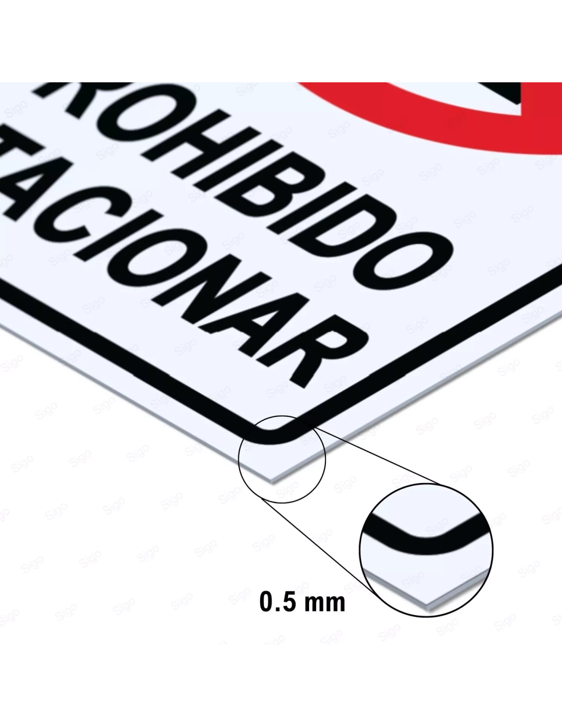 Rotulo Prohibido Estacionar