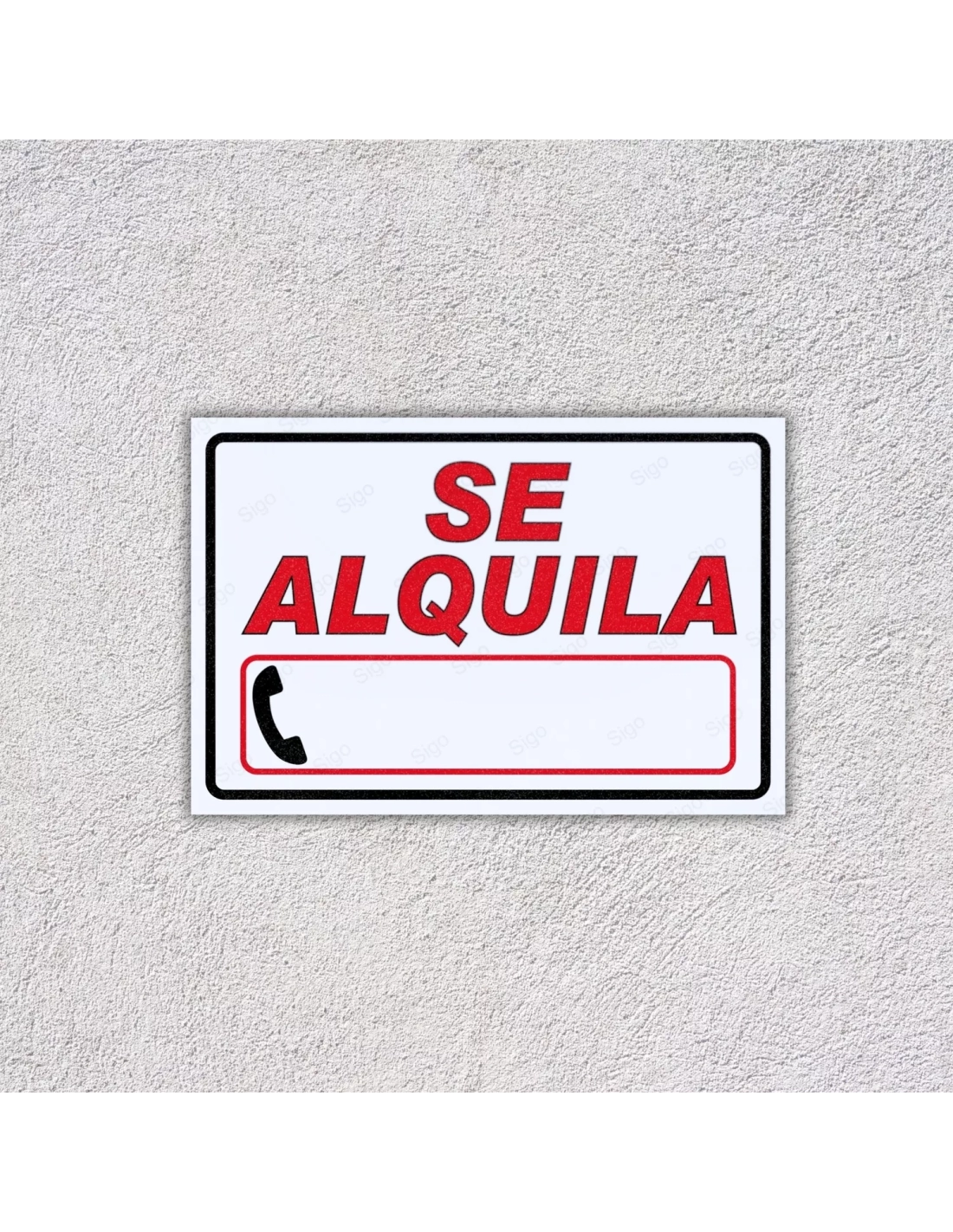 Rótulo "Se Alquila" Horizontal