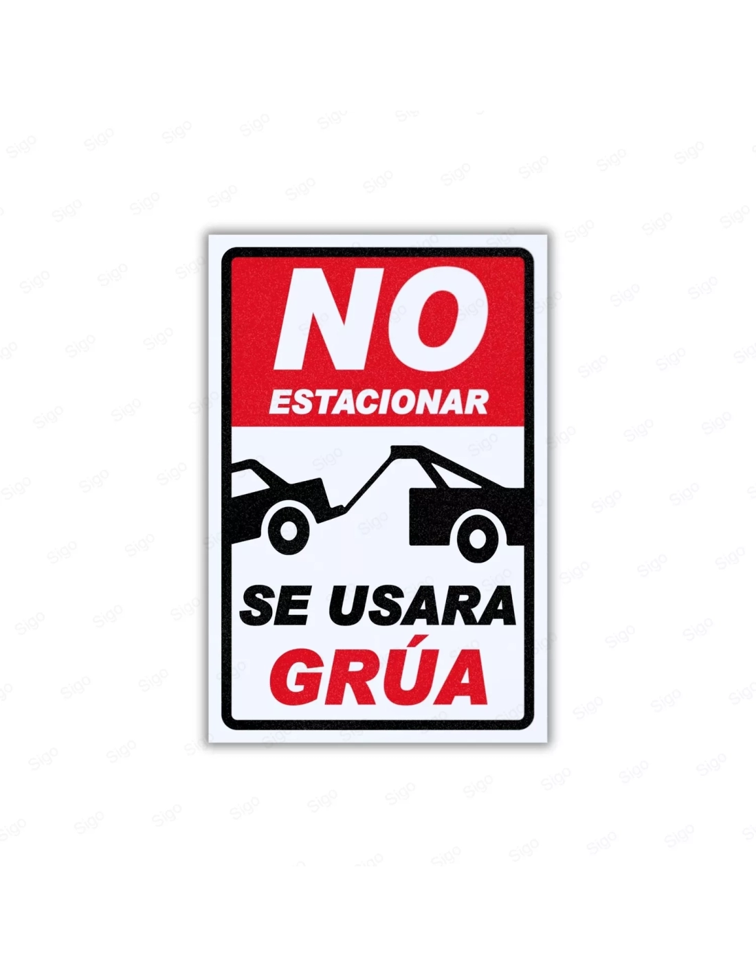 Rotulo No Estacionar Se Usará Grúa
