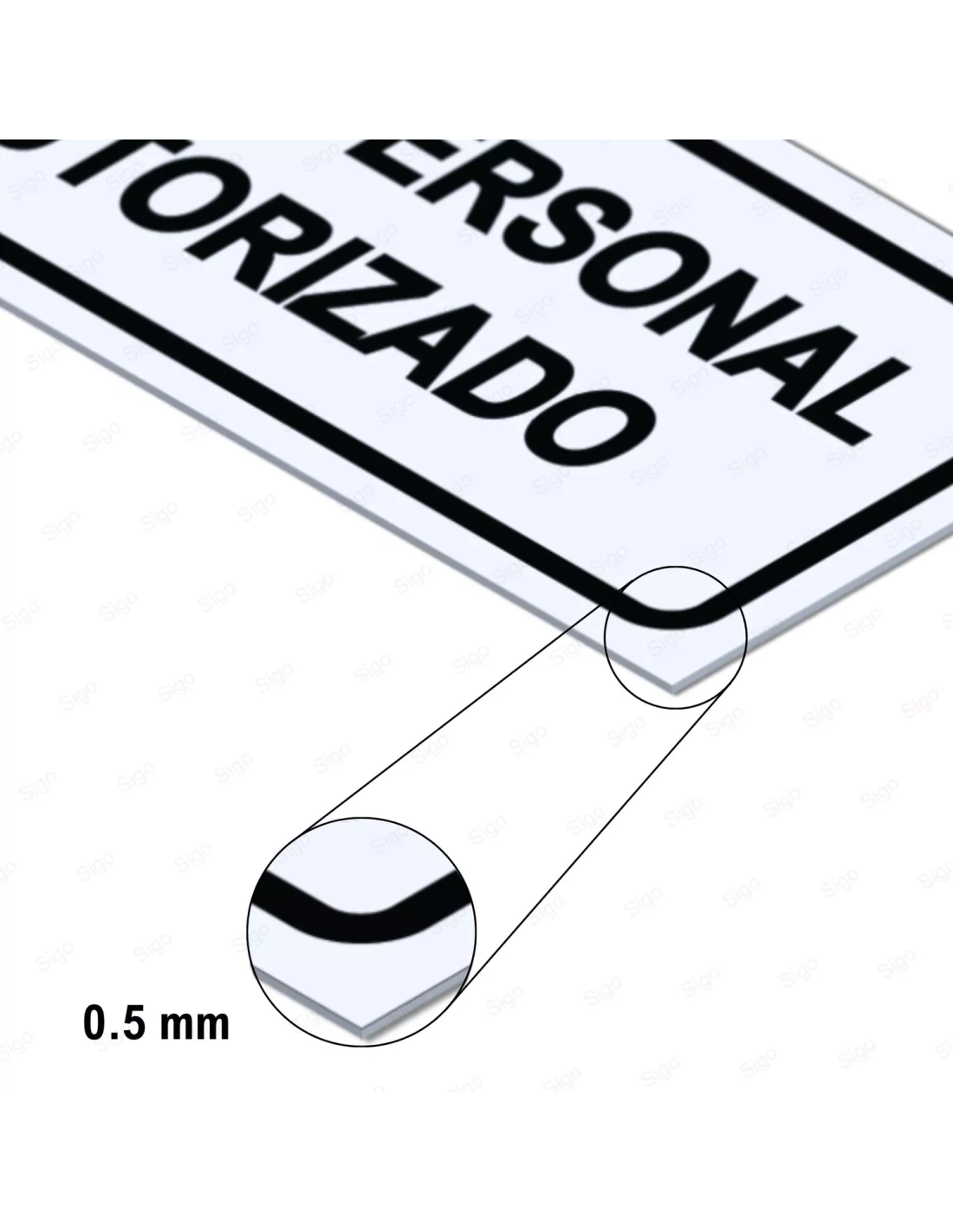 Rotulo Sólo Personal Autorizado