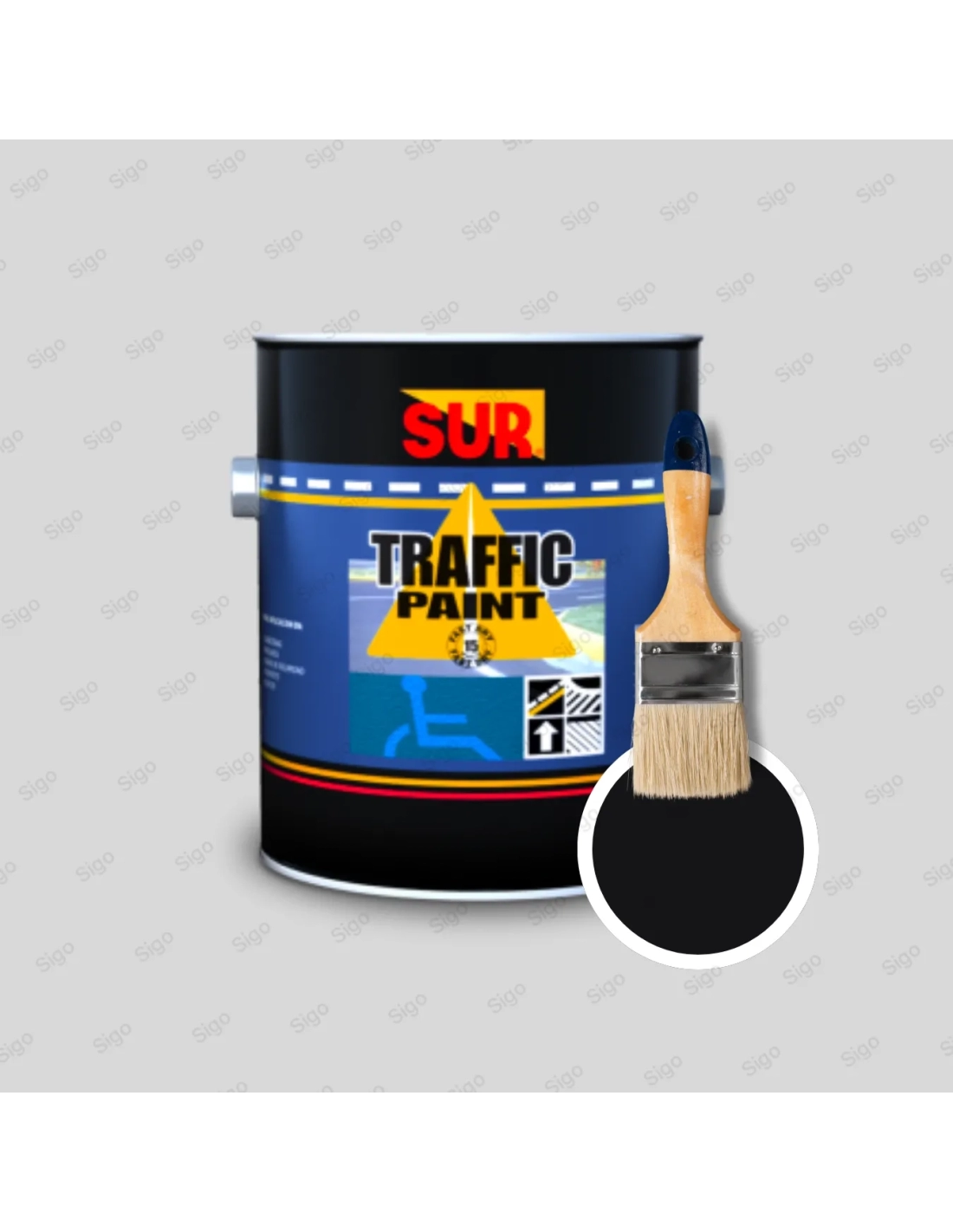 Pintura de Tráfico Negra - SUR