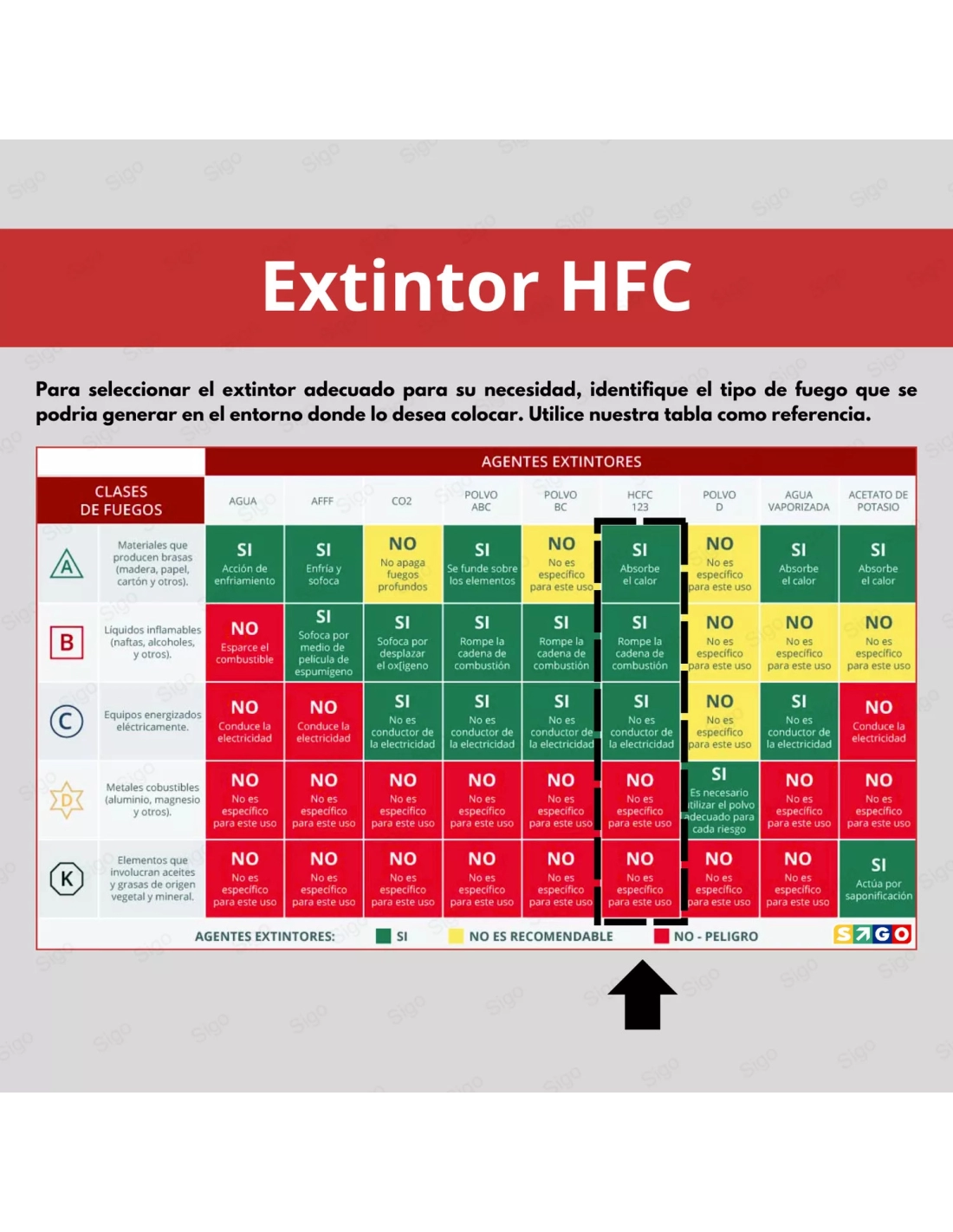 Extintor HFC | 6 Lts