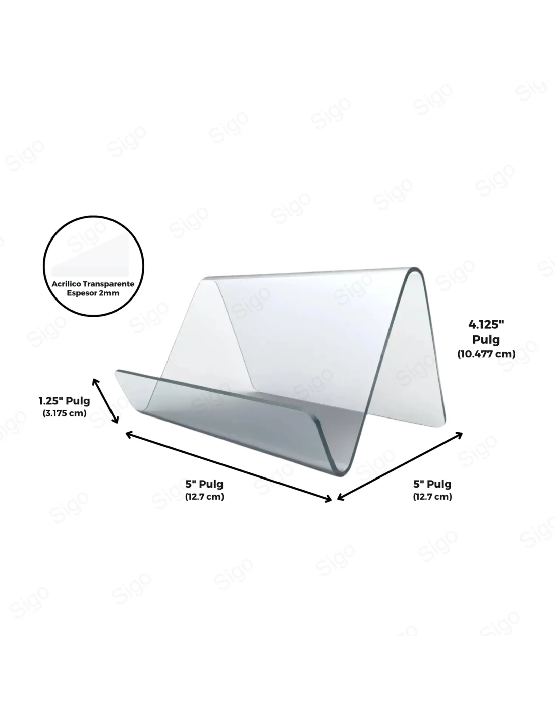 Exhibidor de Mesa de Acrilico| Porta Libros, tarjetas