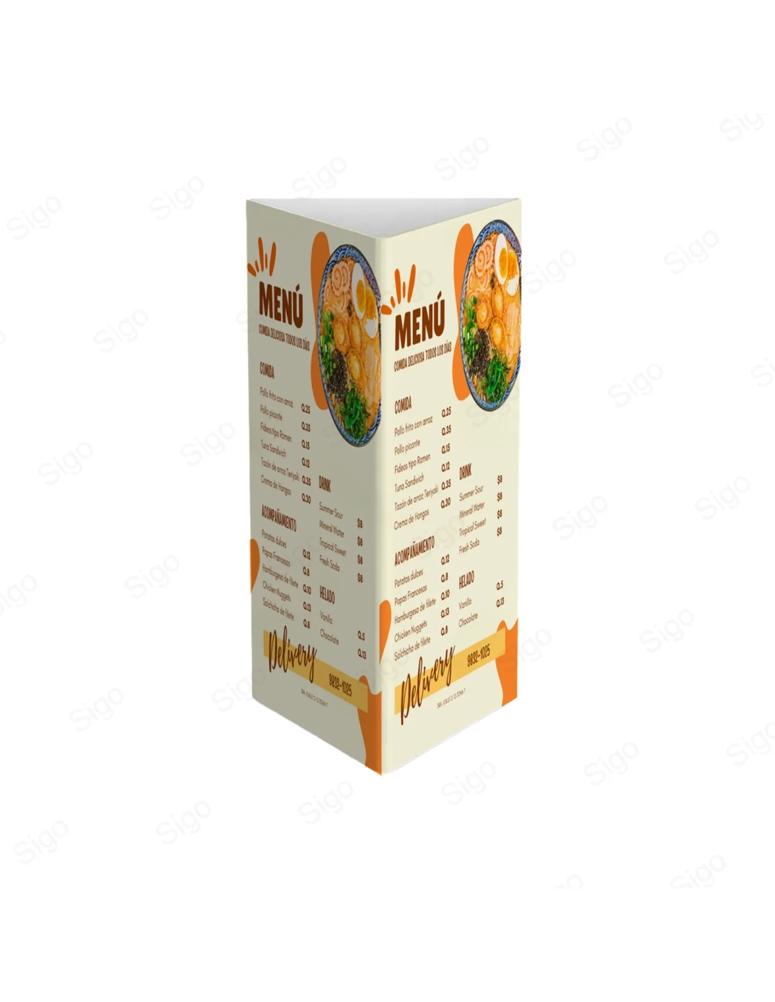 TendCard Vertical Carta| 3 Caras