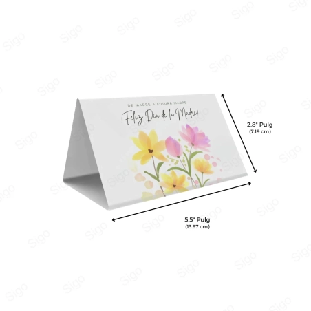 TendCard Horizontal Media Carta | 3 Caras