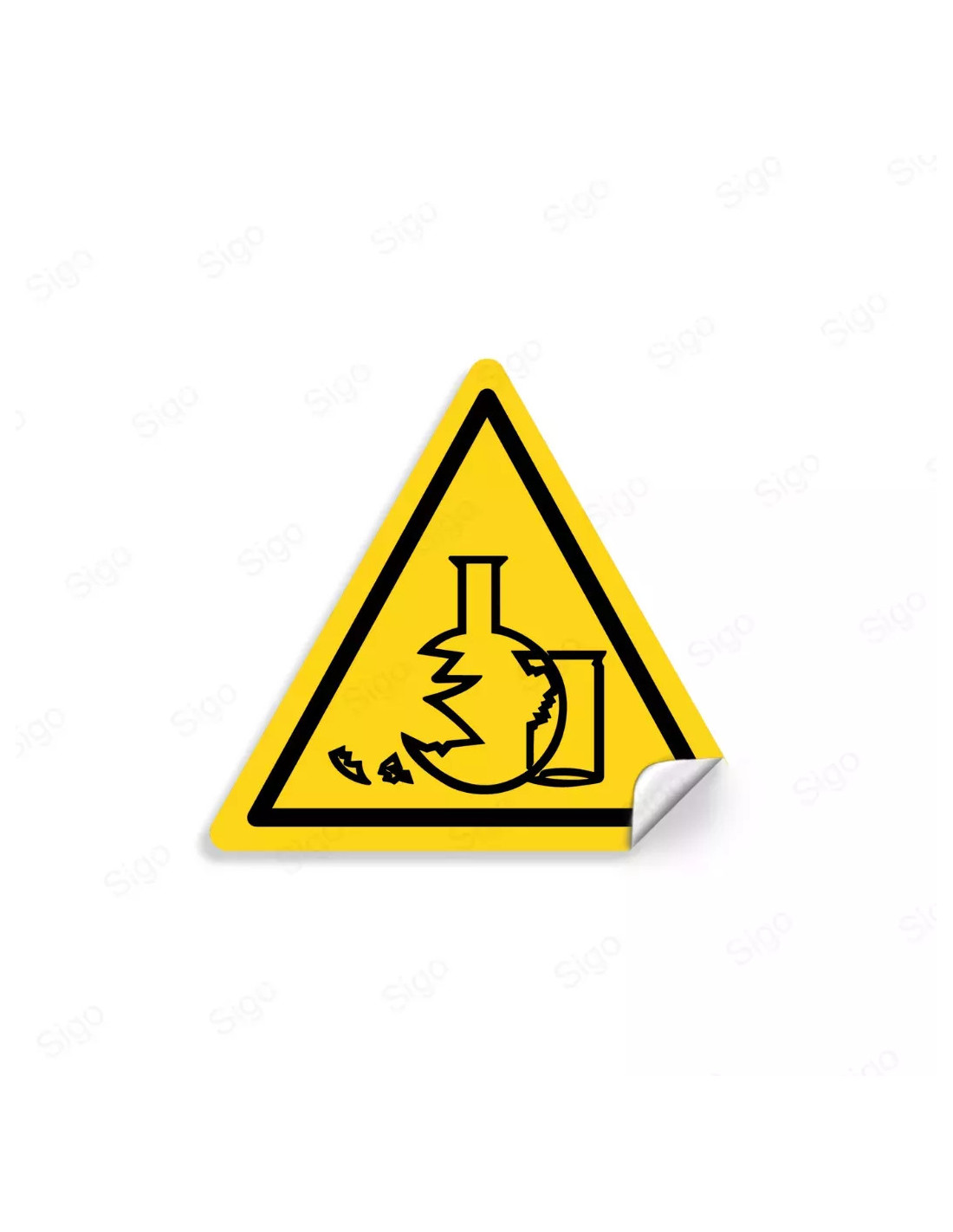 Calcomania Advertencia Peligro de Vidrio | CALC-AD-38