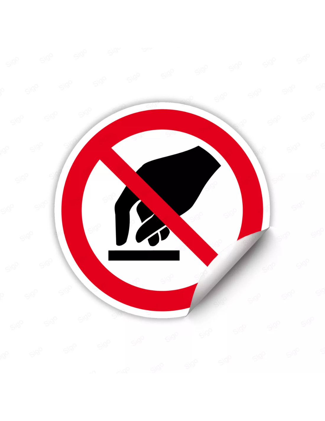 Calcomanías de Prohibición Normadas ISO 7010 | Sigo