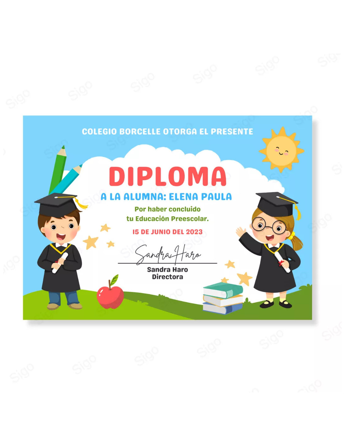 ︎ Impresión de Diplomas Personalizados | SIGO