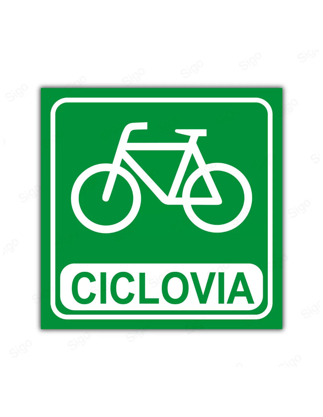 Rótulo Vial Informativo - Ciclovia |Cod. VIF-35