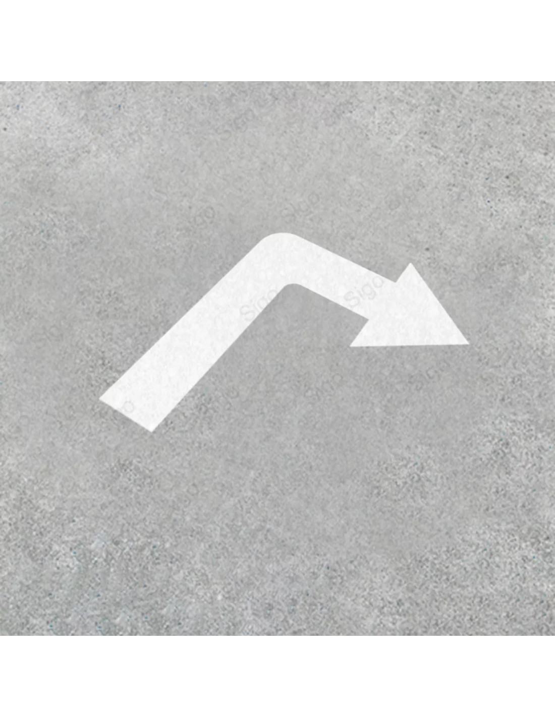 Pintado de Flecha Recta Direccional | Blanca