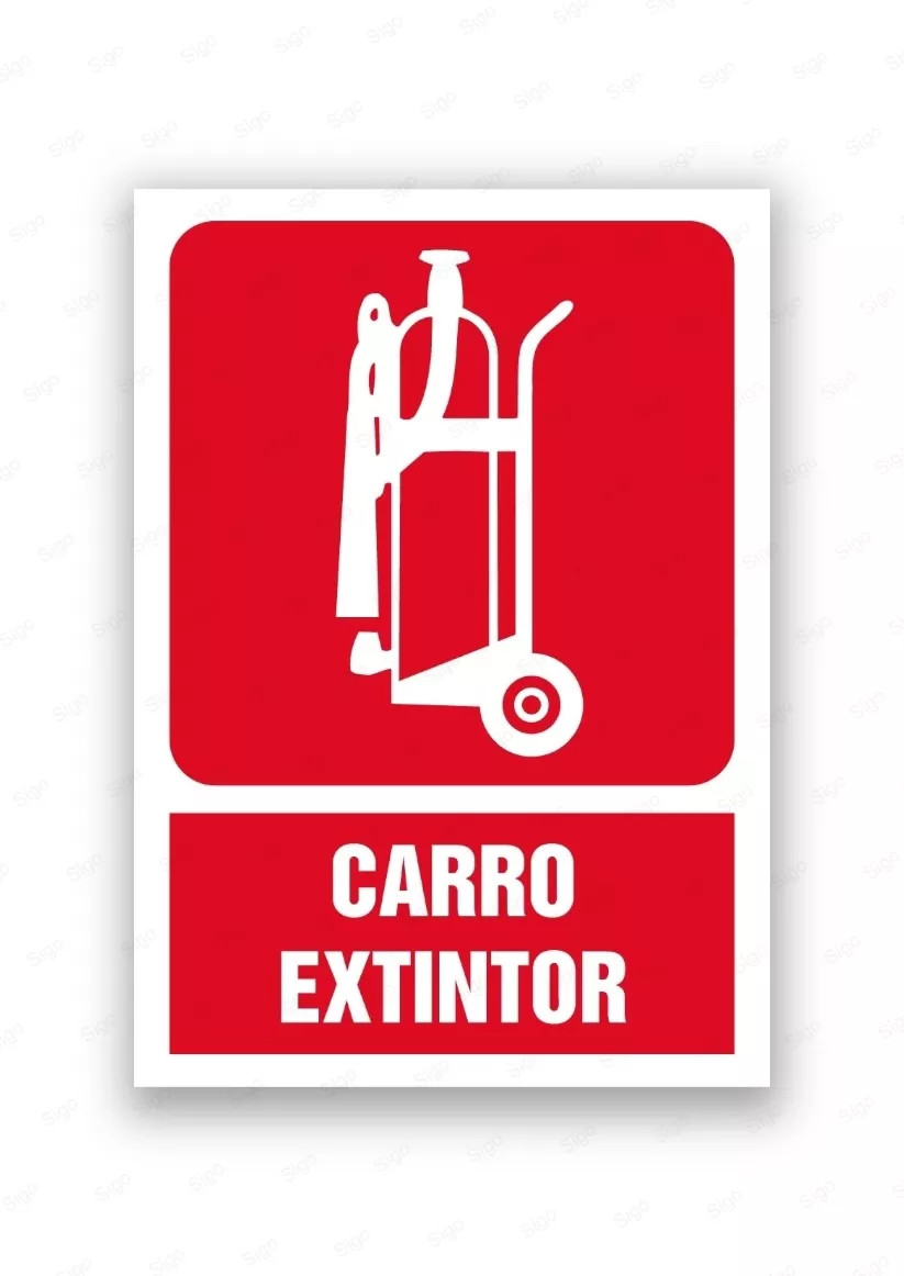 Rótulo Contra Incendios Carro Extintor | SIGO