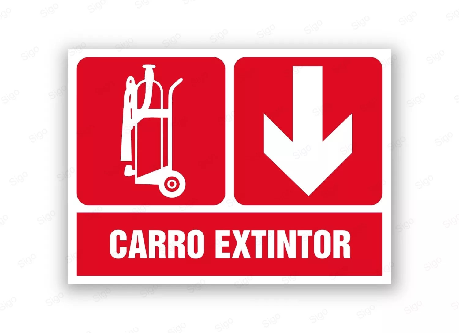 Rótulo Contra Incendios - Carro Extintor | SIGO