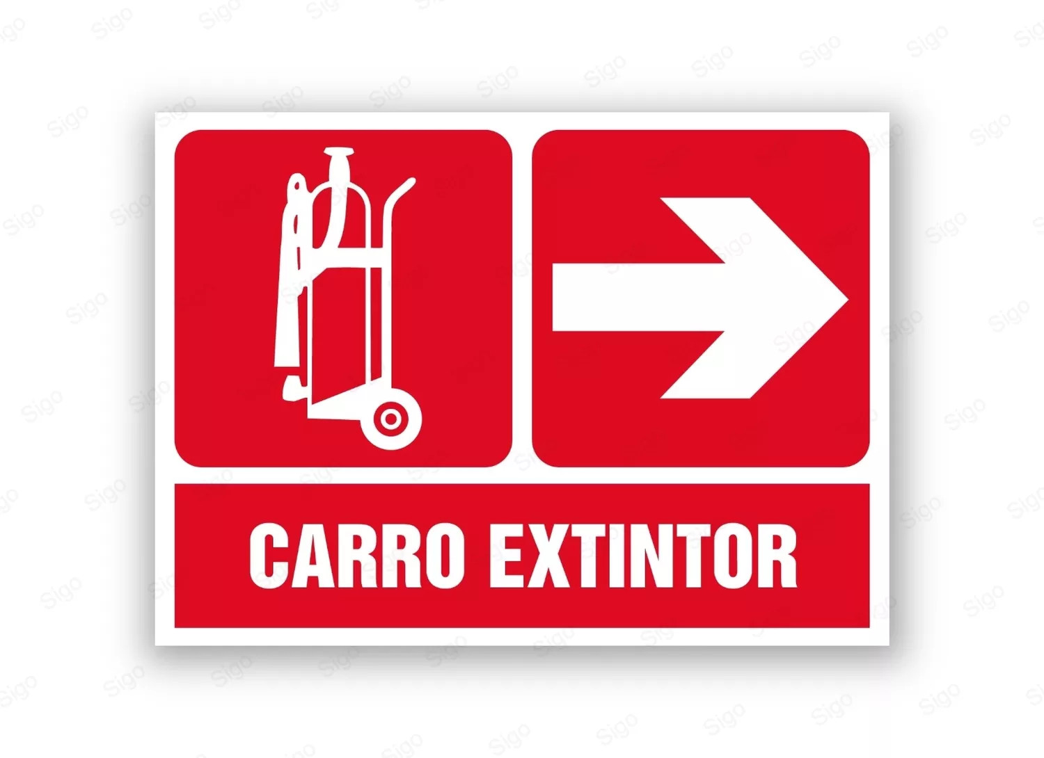 Rótulo Contra Incendios - Carro Extintor... | SIGO