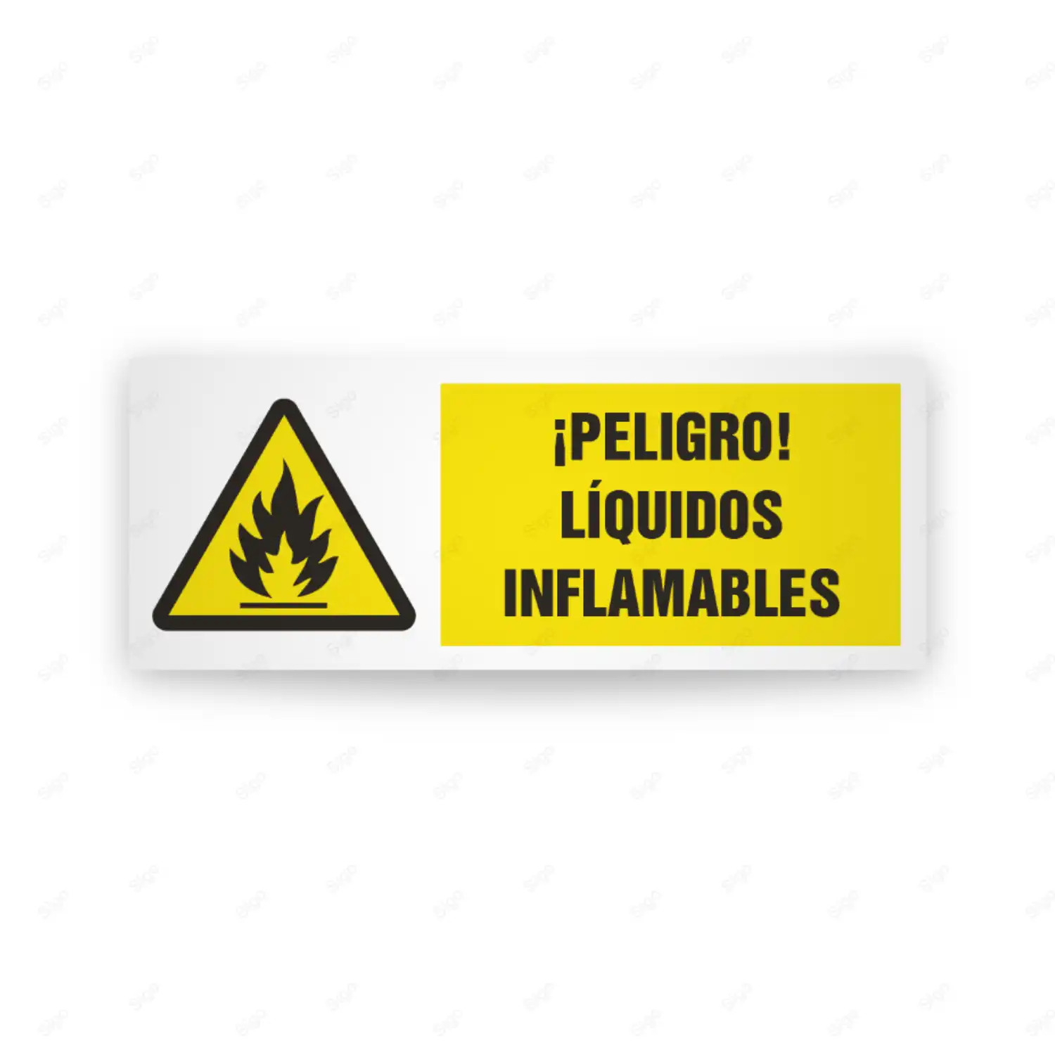 Rótulo de Atención - Peligro liquido inflamable | Cod. AD - 409