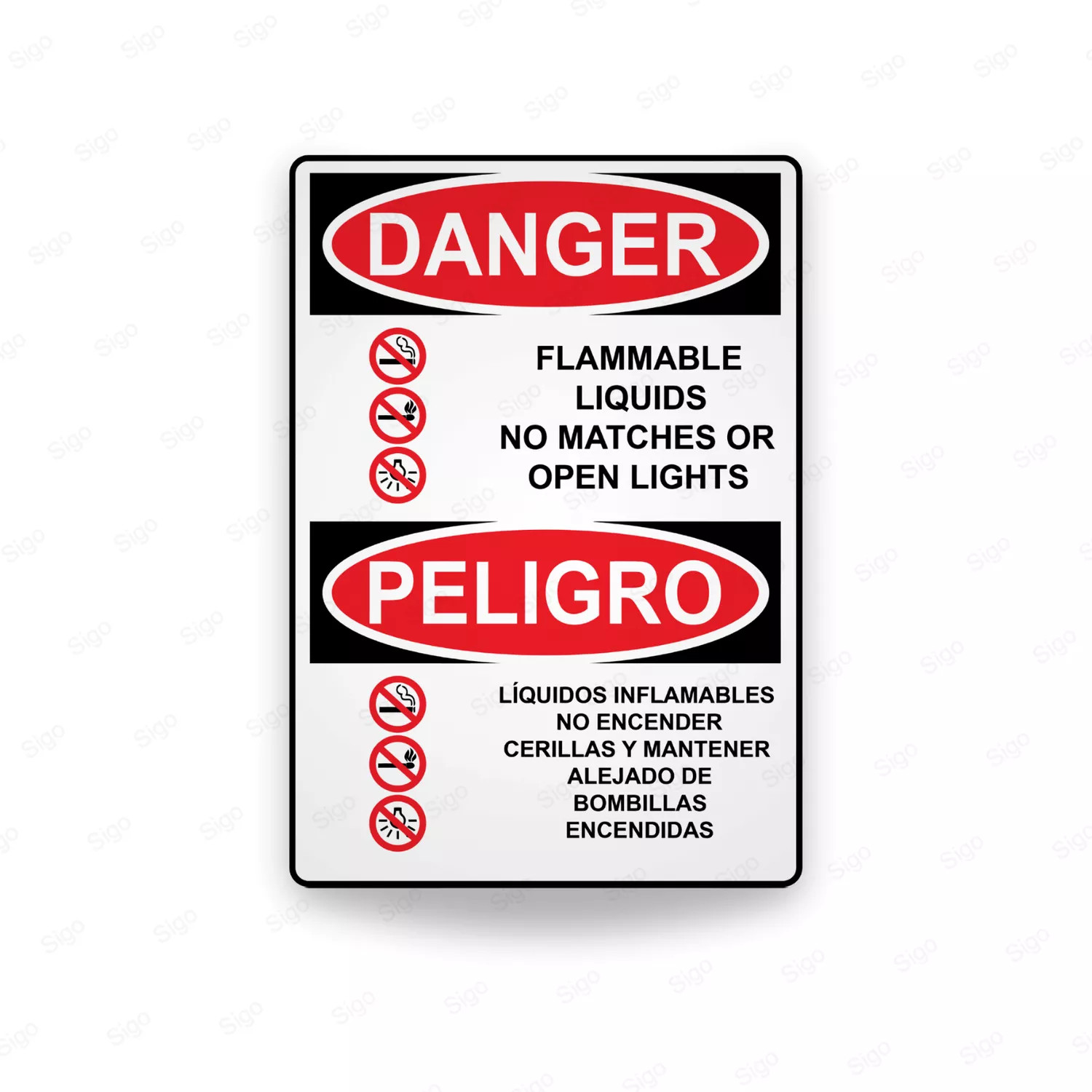 Rótulo Peligro: Líquidos Inflamables... | SIGO