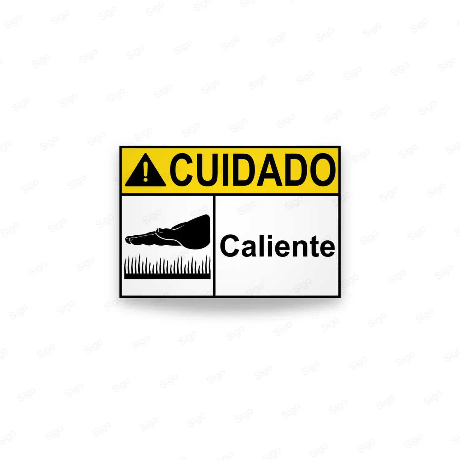 Rótulo de Cuidado - Caliente | Cod. CUI-2