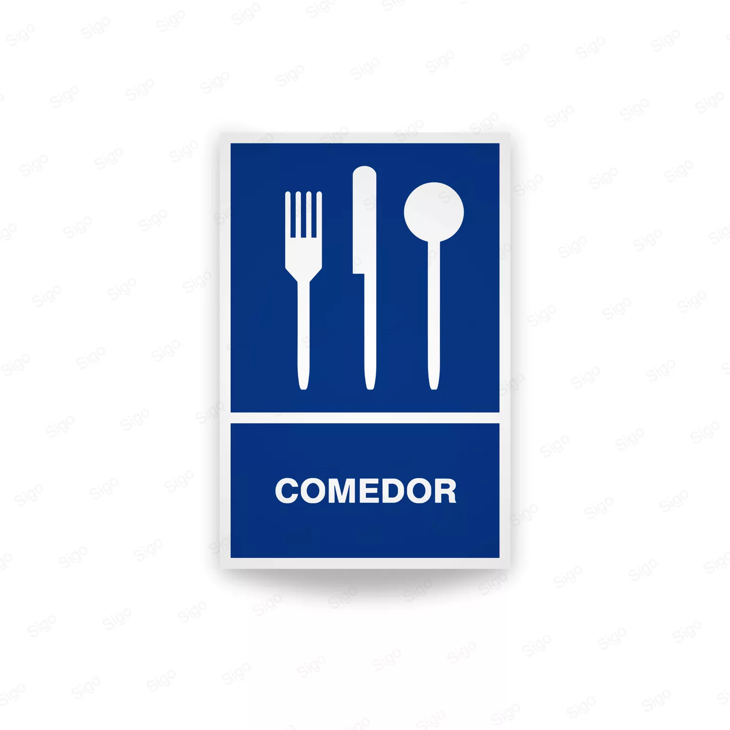 Rótulo Informativo Comedor | SIGO