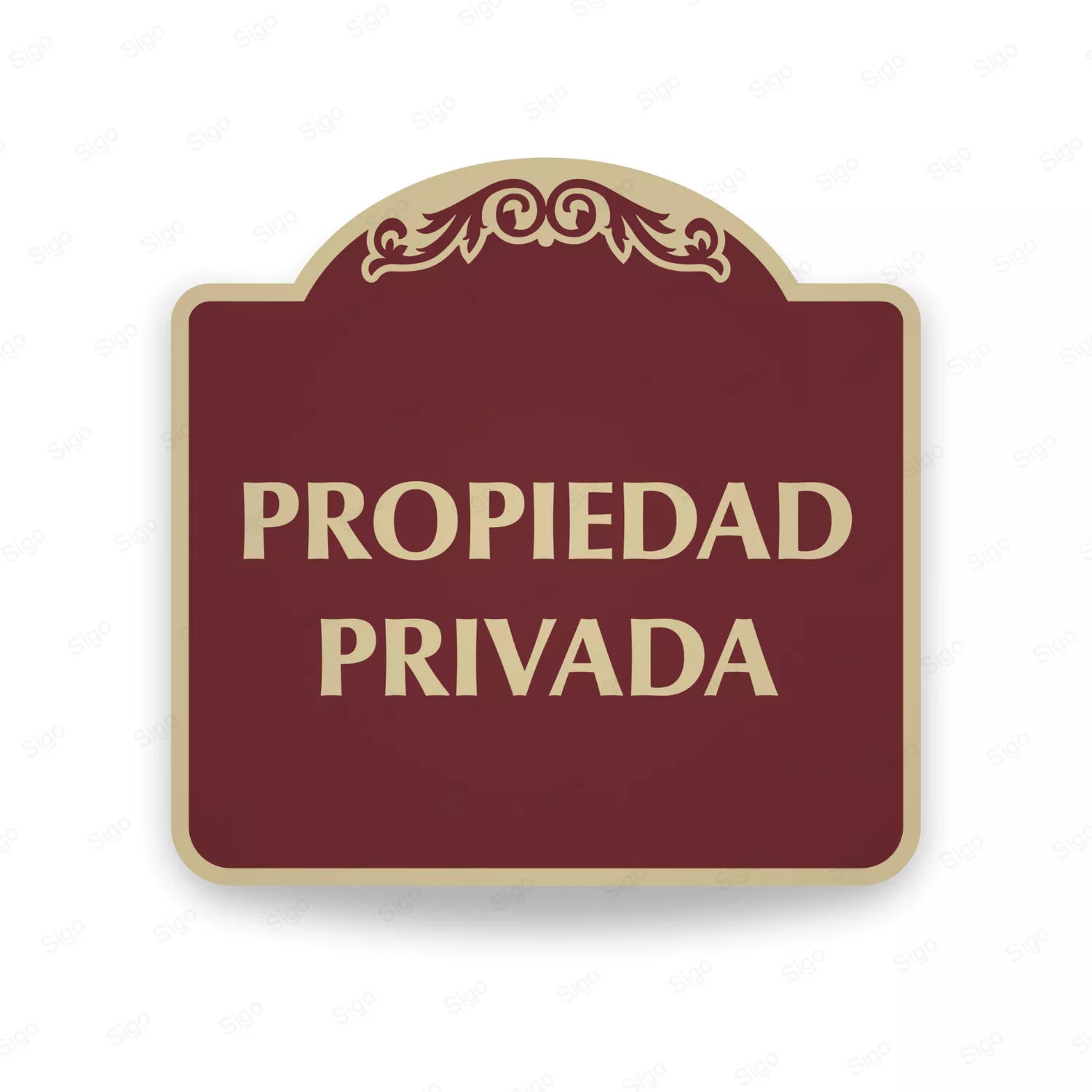 Rótulo Vial Residencial - Propiedad Privada