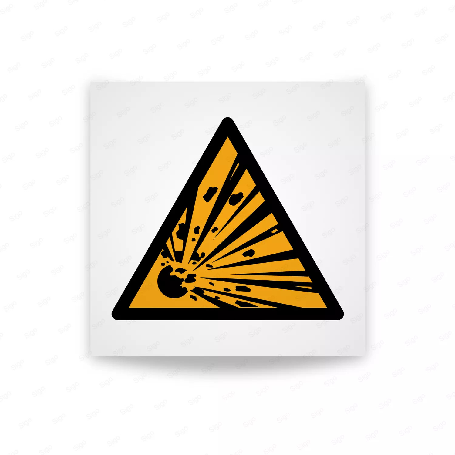 Rótulo Advertencia: Sustancias Explosivas | SIGO