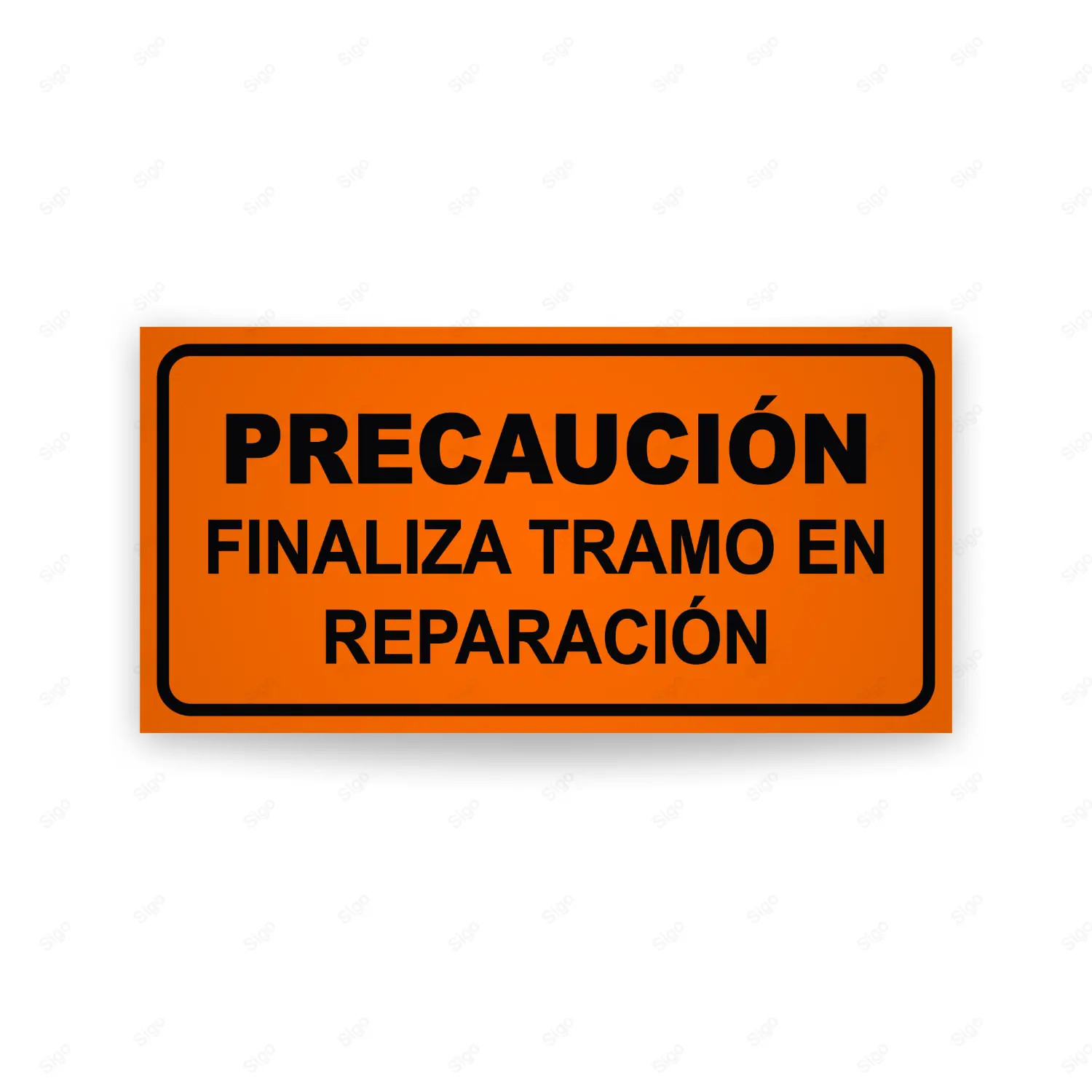 Rótulo Vial Obras y Mantenimiento... | SIGO