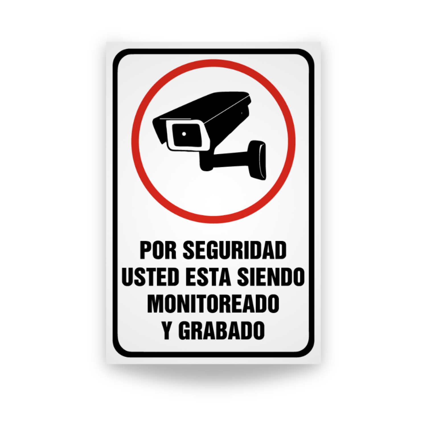 Estás Siendo Monitoreado Cerradura Invisible Rotulo Para Imprimir