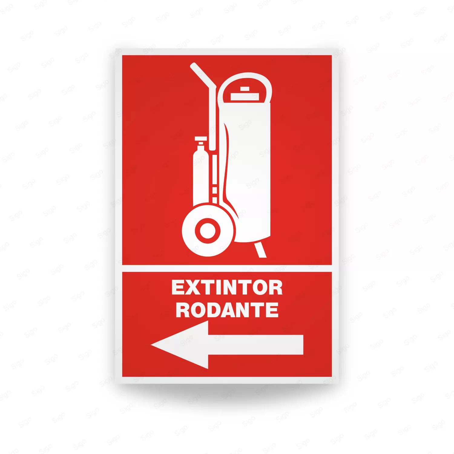 Rótulo Contra Incendios - Extintor rodante... | SIGO