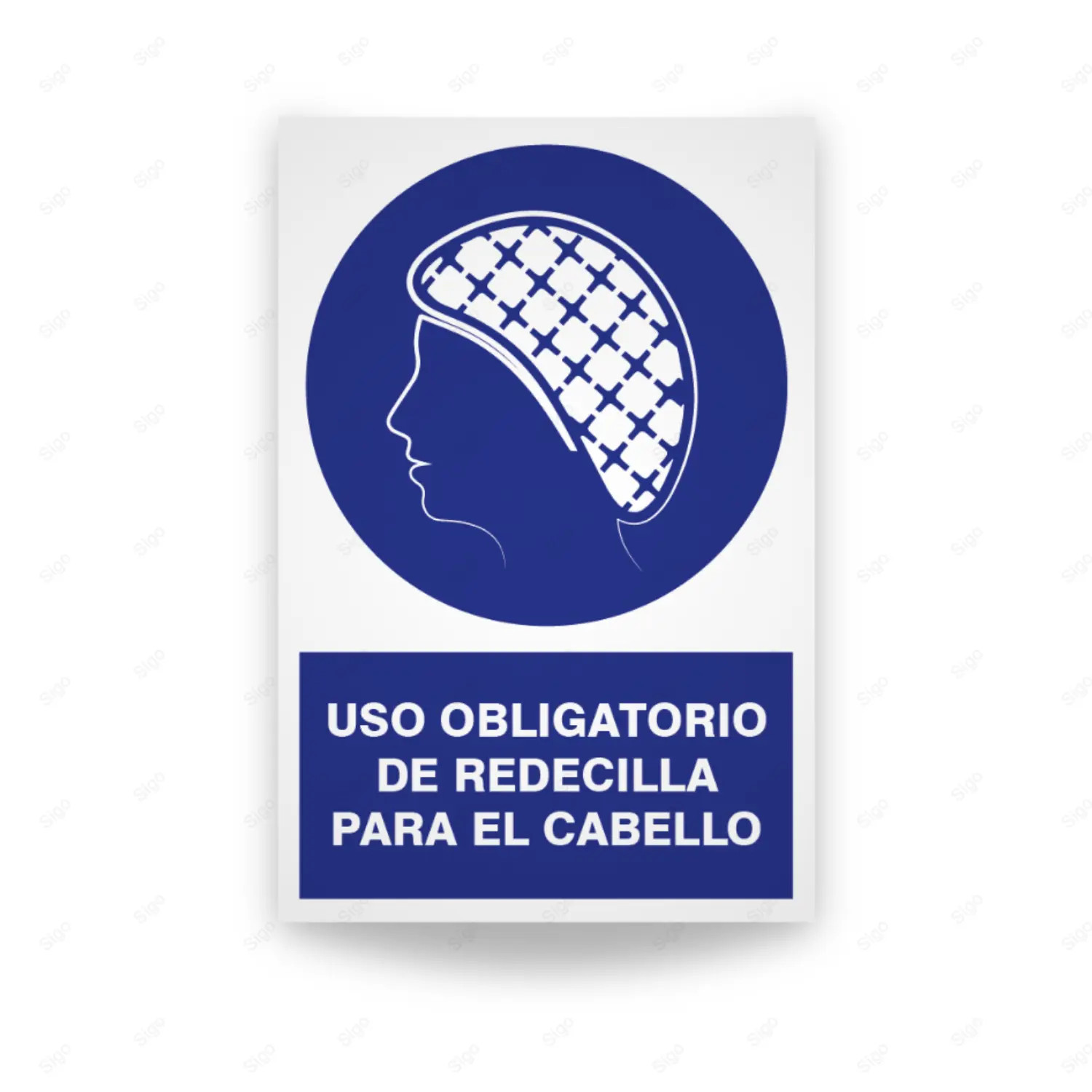 Rótulo: Uso obligatorio de redecilla para cabello | SIGO