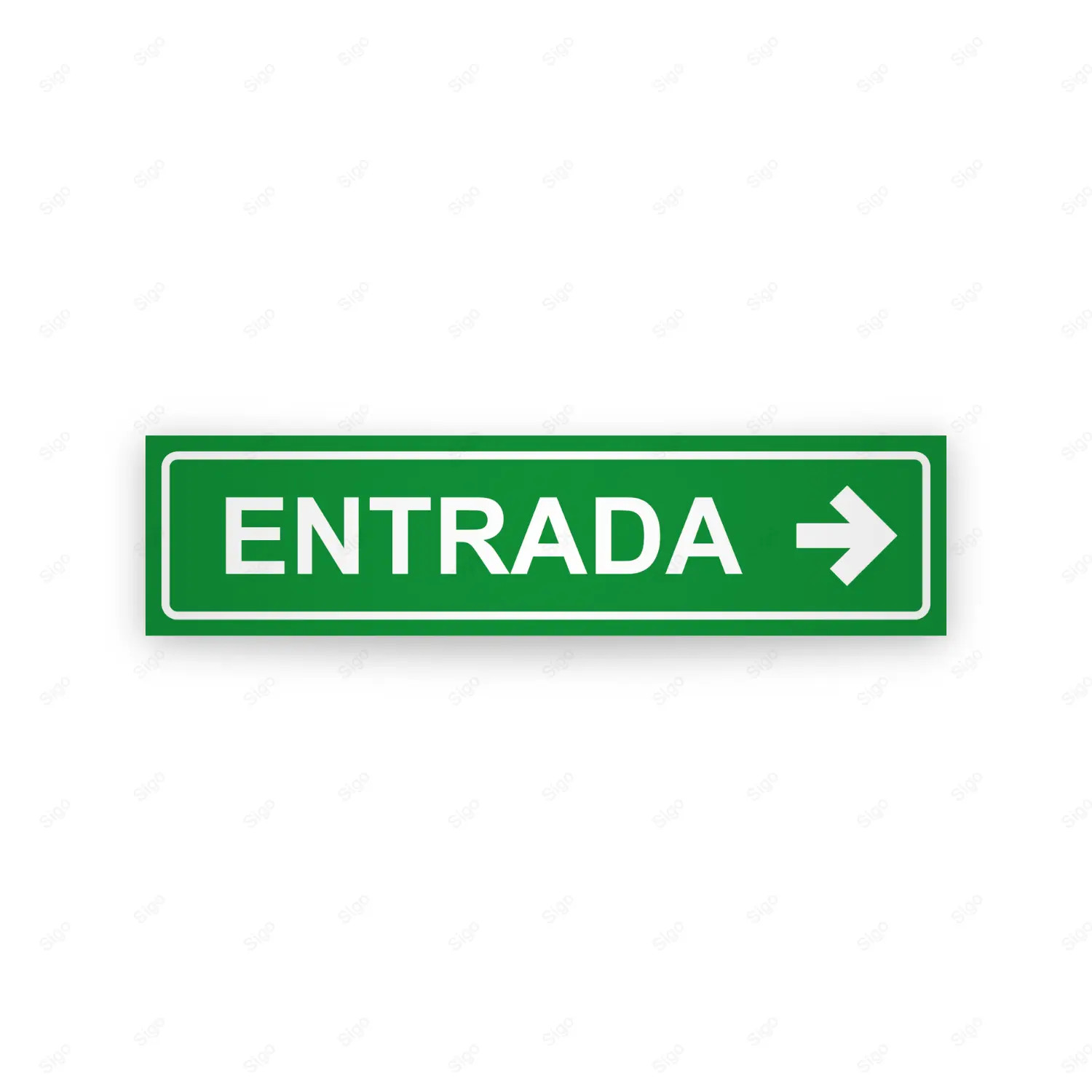 Rótulo Vial Direccional para Sótano o Estacionamientos - Entrada Flecha ...
