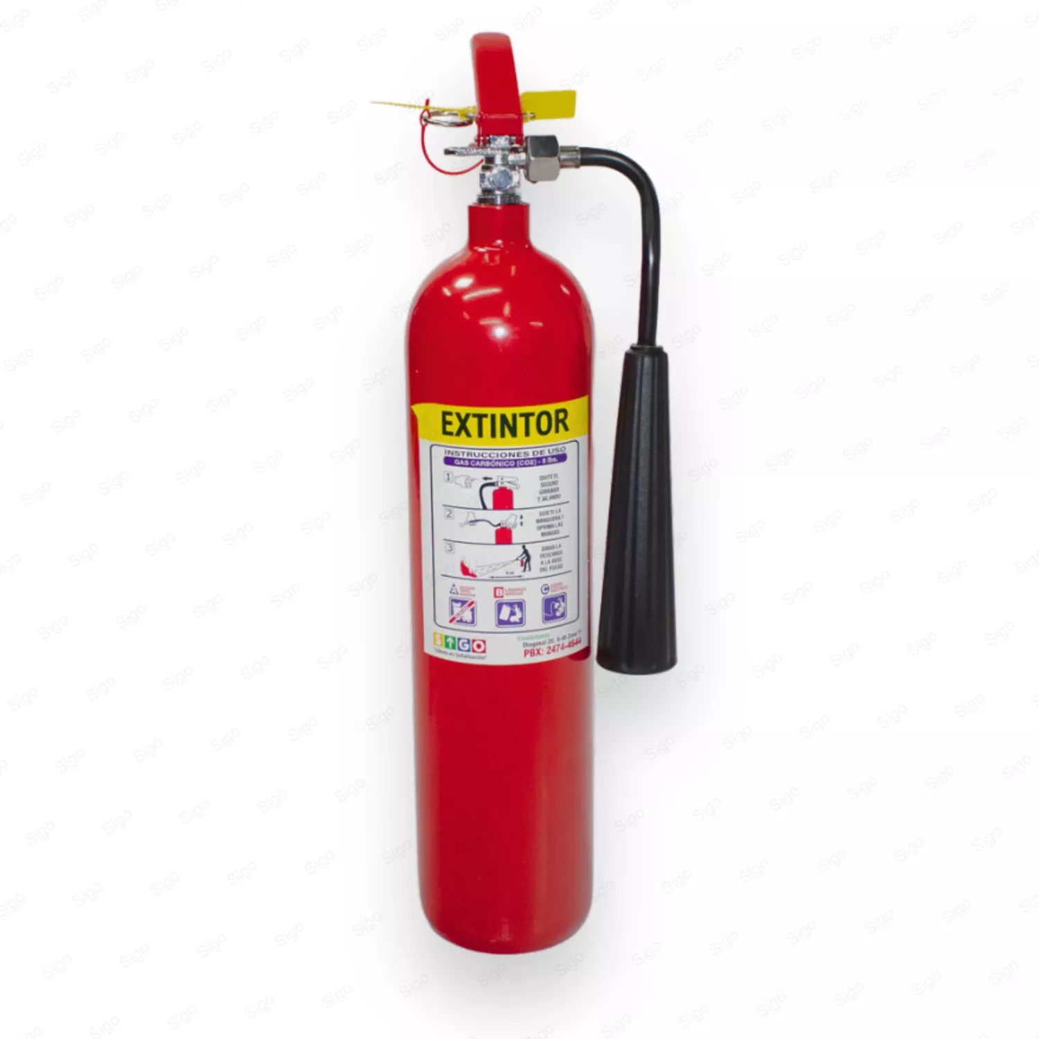 Extintor CO2 5 Lbs. para Empresas | SIGO