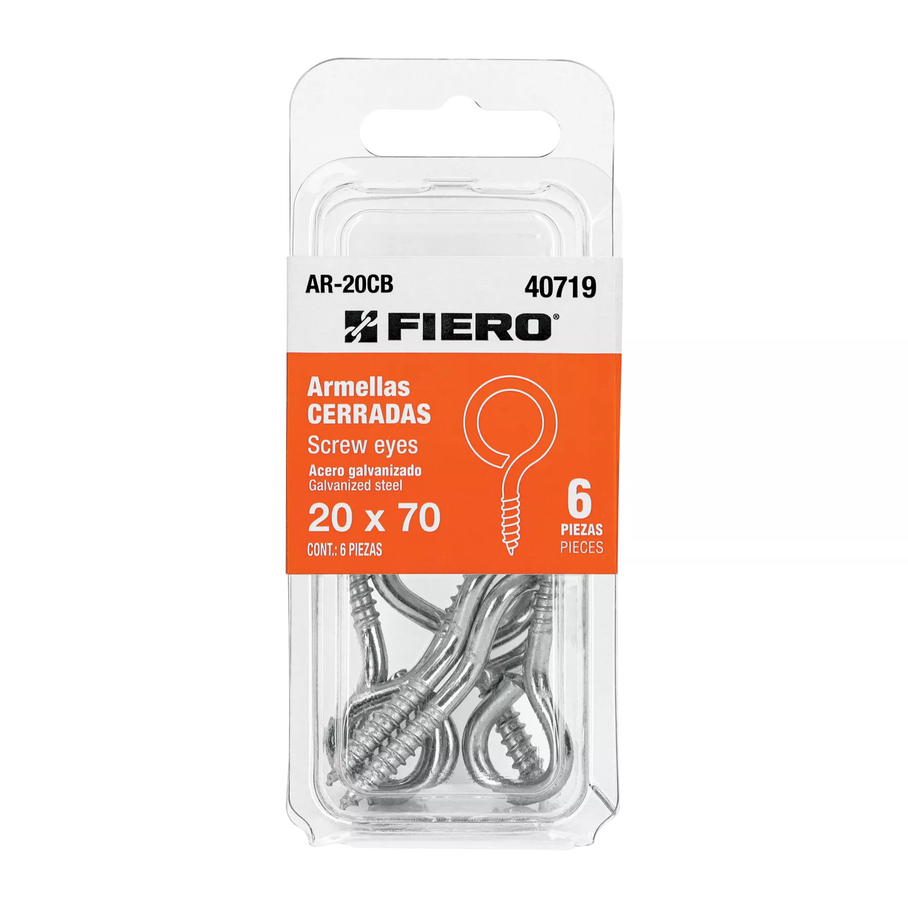 Armellas Cerradas 20x70 Blíster 6 pzas | Fiero