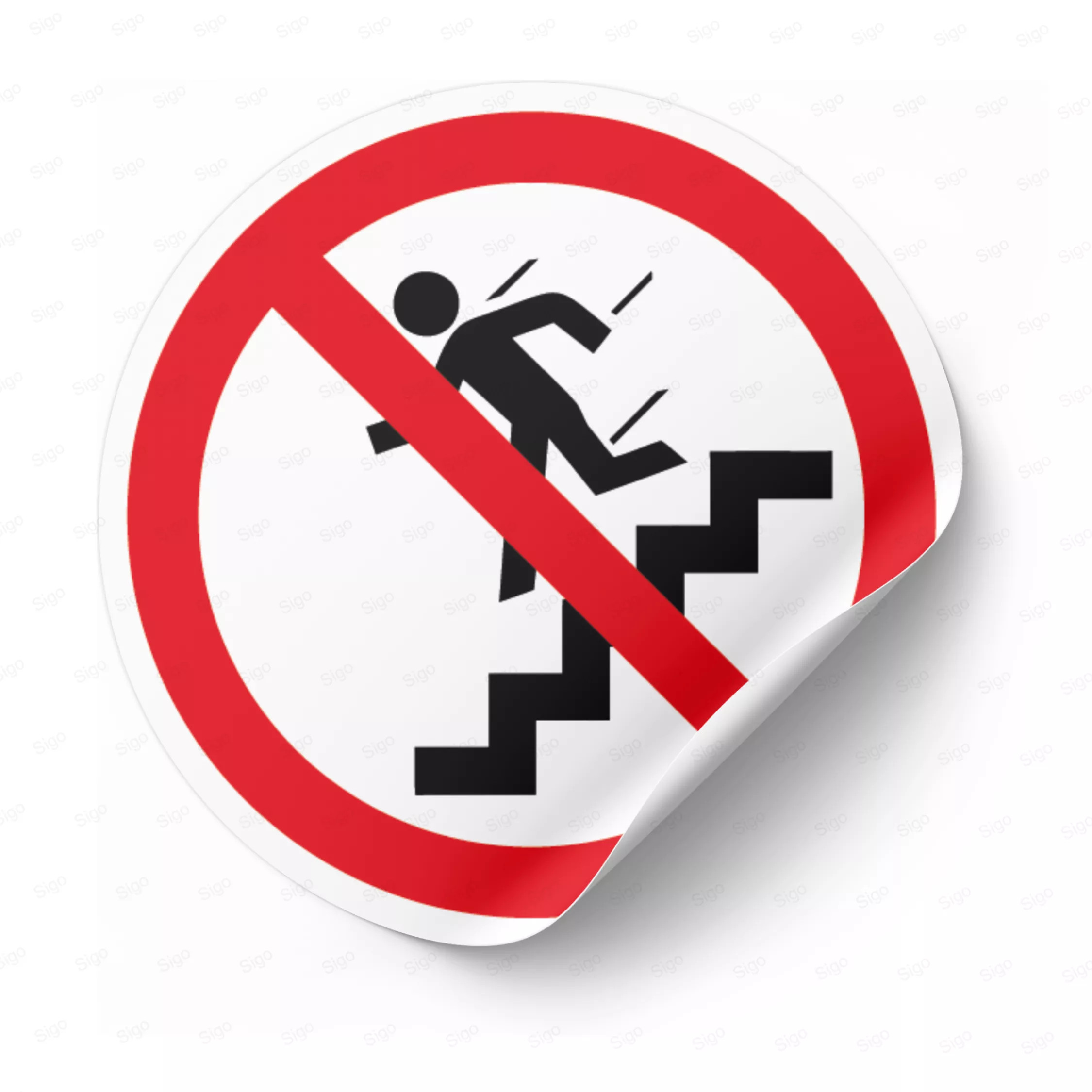 Calcomanía Prohibido Correr Escaleras... | SIGO
