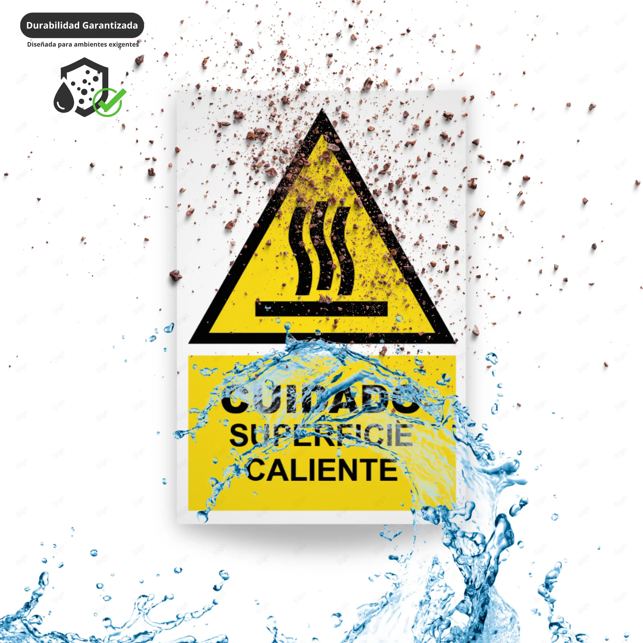 Rótulo Atención: Superficie Caliente... | SIGO