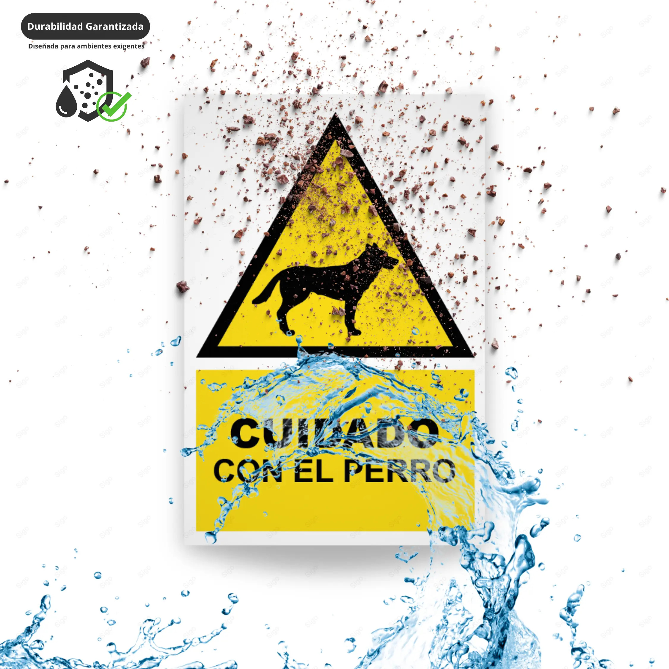 Rótulo Atención: Cuidado con el perro... | SIGO
